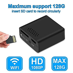 Newfun Mini WiFi Wireless Camera Hidden Camera - Security Cameras Small 1080p HD Nanny Cam with Night Vision, Motion Detection,Remote Viewing for Security with iOS,Android Phone APP