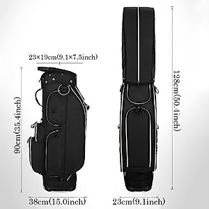 QHH Golf Stand Bag Golf Travel Bag for Men Women Waterproof and Durable Easy Carry Space Saving (Color : Blue)