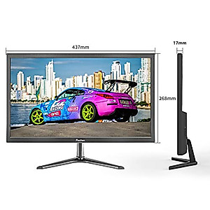 19 Inch PC Monitor(1440x900),60 Hz, 5 ms,Brightness 250 cd/m²,Built-in Speaker,HDMI & VGA Interface,Display Screen for Laptop/PS3/PS4/X-Box/PC,Black,Prechen