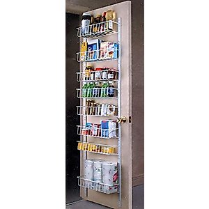 Jumbl 24" Wide Adjustable Door/Wall Mount Hanging Spice Storage Rack