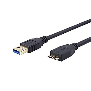 Monoprice Select Series USB 3.0 A to Micro B Cable, 1.5' (113752) Black