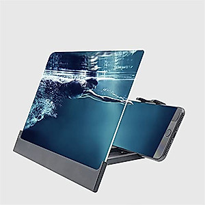 YFQHDD Phone Holder 12 Inch 3D Screen Amplifier Mobile Phone Magnifier Protable Movies Phone Stand for Video Enlarged Eyes Holder