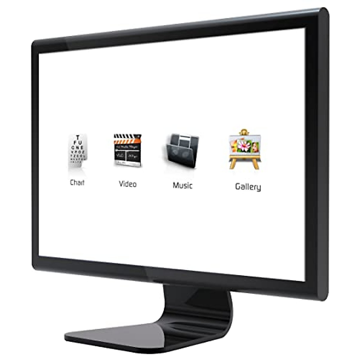 Elite Digital Eye Chart Vision Optics Visual Acuity Software Chart/w Remote