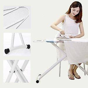 Ironing Board, Non-Slip Foldable Ironing Stand, Ironing Board with Iron Rest Features, Extra Wide Countertop Ironing Board, Adjustable Height, Home Ironing Board