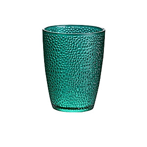 Komost 12oz Plastic Tumblers Set of 2, Reusable & Shatterproof Drinking Glasses for Daily Toothbrushing & Bathroom Use