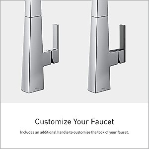 Moen S75005EVC Nio Smart Touchless Pull Down Sprayer Kitchen Faucet with Voice Control and Power Boost, Chrome