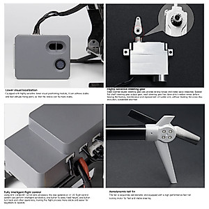 RC Airplanes, FBL Rotor Head Kit RC Helicopter 60A ESC 22mm Metal Tail Pipe Full Metal Servo Holder for Adult Toys (Red)