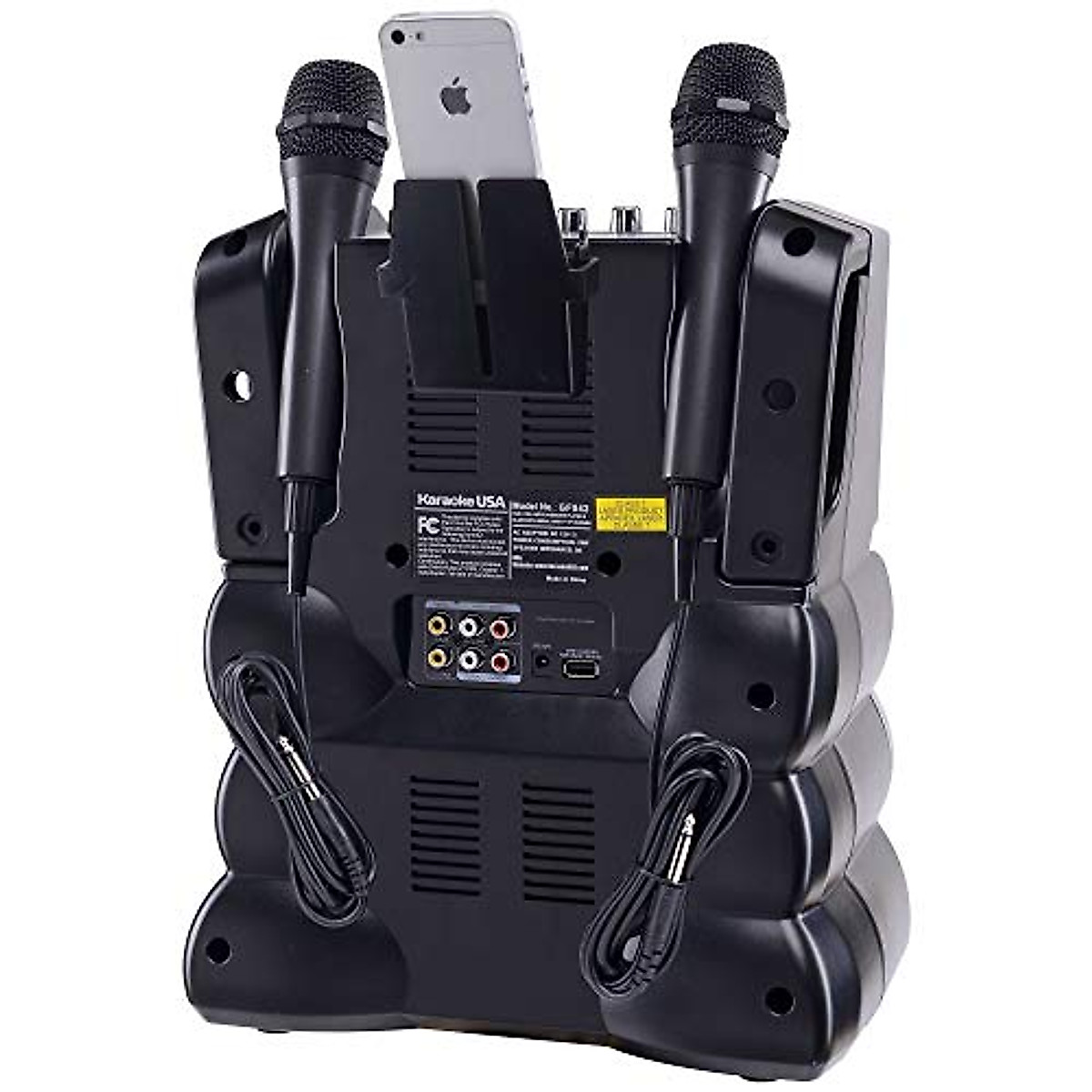 Karaoke USA GF842 DVD/CDG/MP3G Karaoke Machine with 7" TFT Color Screen, Record, Bluetooth and LED Sync Lights