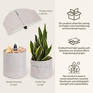 Bigso Box of Sweden Soft Hang Around Hanging Storage Basket Small | For Organizing Everyday Necessities | Collapsible Wall Hanging Storage Basket for Closets | 6.7" x 6.7" | Small | Navy