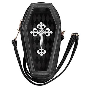 GK-O Banpaia Vampire Coffin Ita Bag Carriers For GSC OB11 Molly Bjd Doll Bed Lolita Fashion (Black)
