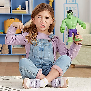 Spidey and His Amazing Friends Marvel Supersized Hulk 9-inch Action Figure,Preschool Super Hero Toy,Kids Ages 3 and Up,Avengers Action Figures