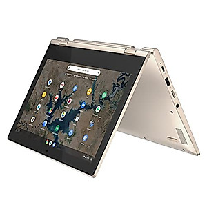 Lenovo Flex 3 2-in-1 Chromebook Laptop, 11.6" HD Touchscreen, Intel Celeron N4020 CPU, 4GB RAM, 96GB Storage(32GB eMMC + 64GB Card), WiFi, Bluetooth, Webcam, Chrome OS, Almond | TGCD Bundle