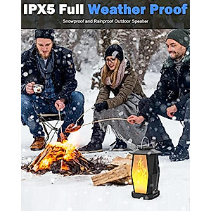 INWA Outdoor Bluetooth Speakers, Infinity Link Wireless Speaker with True Stereo Sound, IPX5 Waterproof, Beat-Driven Light Show, Seamlessly to Phone, TV Box, Projector, Echo Dot, for Patio, Yard, Pool