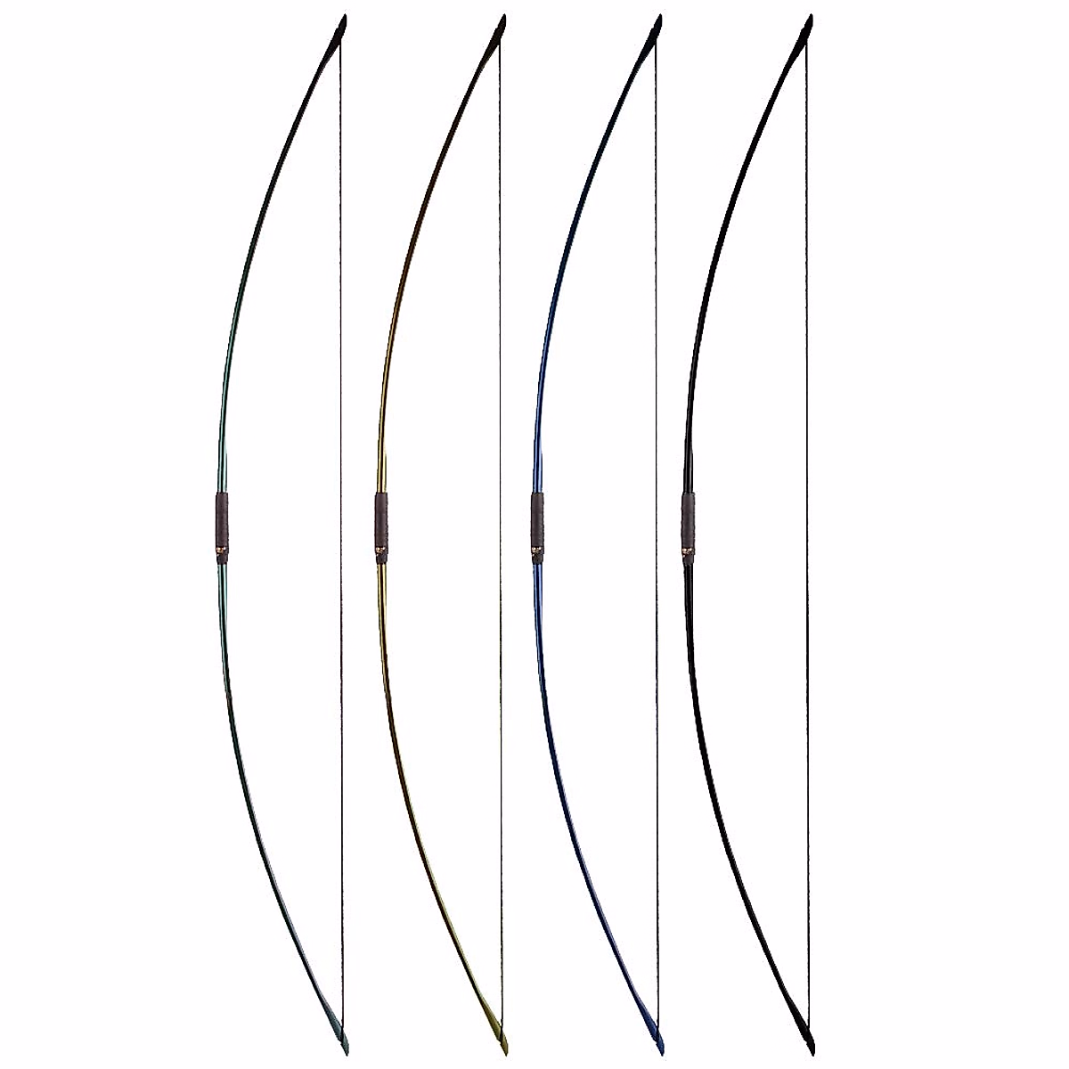 67 Inch Archery Traditional Longbow 25-120lbs Recurve Bow Hunting English Longbow for Right Hand Left Hand Adult Outdoor Sports (black, 100 Lbs)