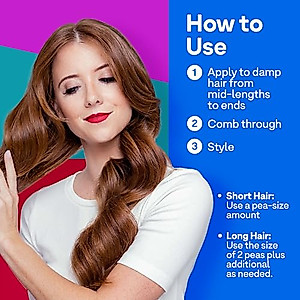 Colorproof Moisture Styling Crème 6.7FL. Oz. Leave-In Moisturizing Heat and Color Protection Cream for Smooth & Soft Finish, Gingered Amber Scent