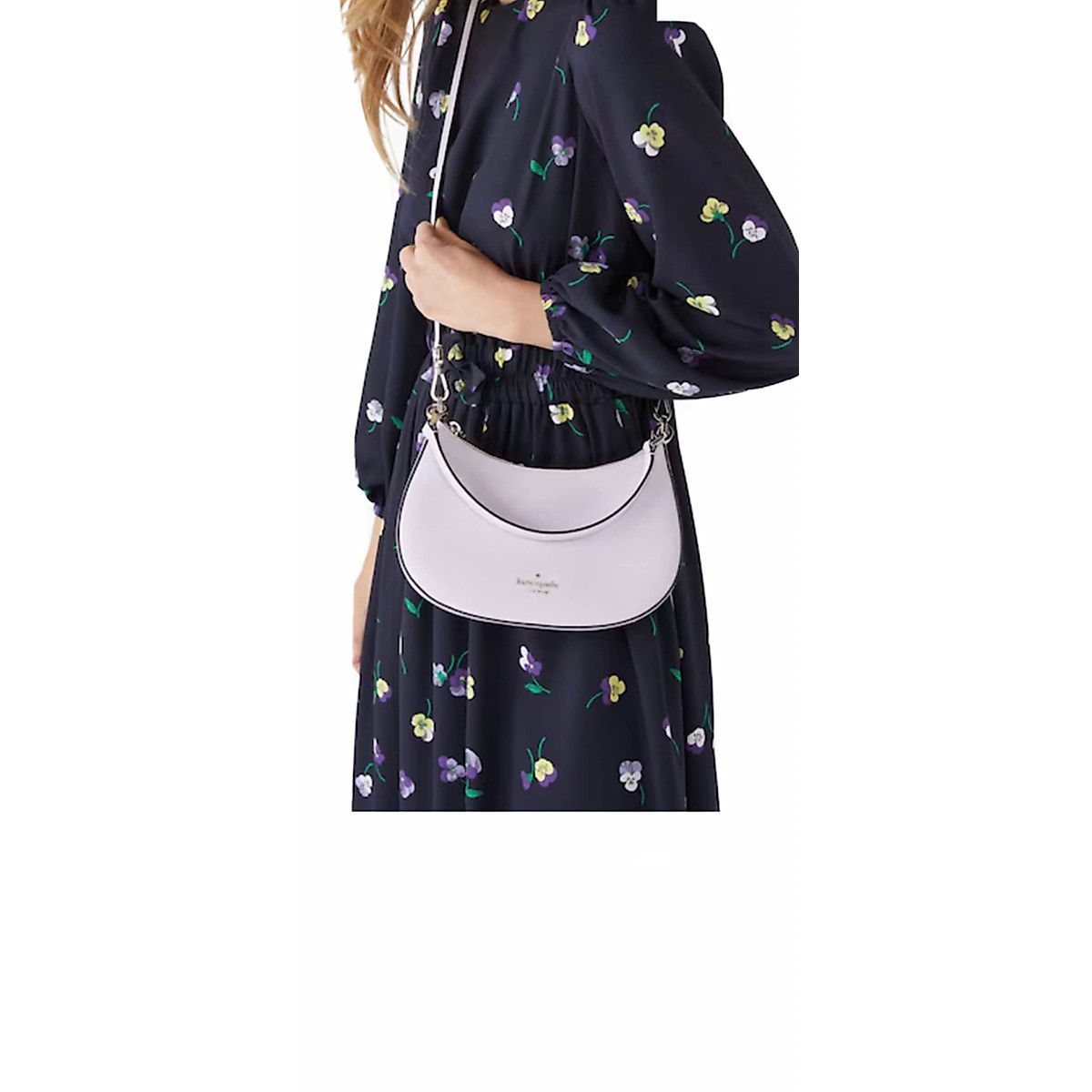 Kate Spade New York Kristi Leather Crossbody Bag (Pale amethyst)