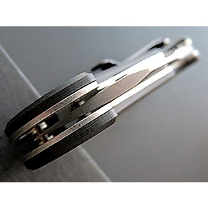 Eafengrow Outdoor Knives D2 Blade and Black G10 Handle,Pocket Knife Withe Clip EDC Multi Tool Pocket Knife (EF227-black)