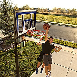 Lifetime 90020 Height Adjustable In Ground Basketball System, 48 Inch Shatterproof Backboard