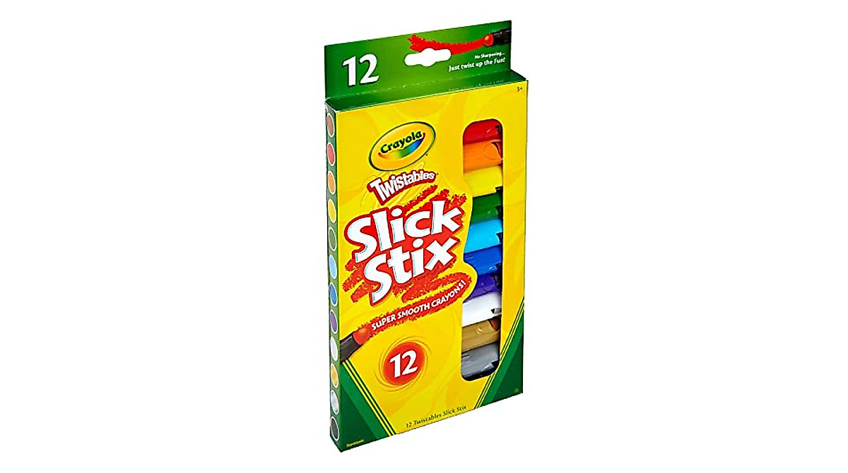 Crayola Twistables Slick Stix Crayons - 12 Smooth Colors