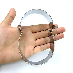 LILIAO Swaddled Baby Cookie Cutter for Baby Shower - 3.1 x 4.4 inches - Stainless Steel