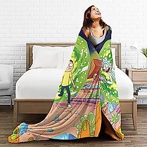 Cartoon Blanket Ultra Soft Throw Blankets Flannel Blankets All Season Light Weight Living Room/Bedroom Travel Blanket 50"X40"