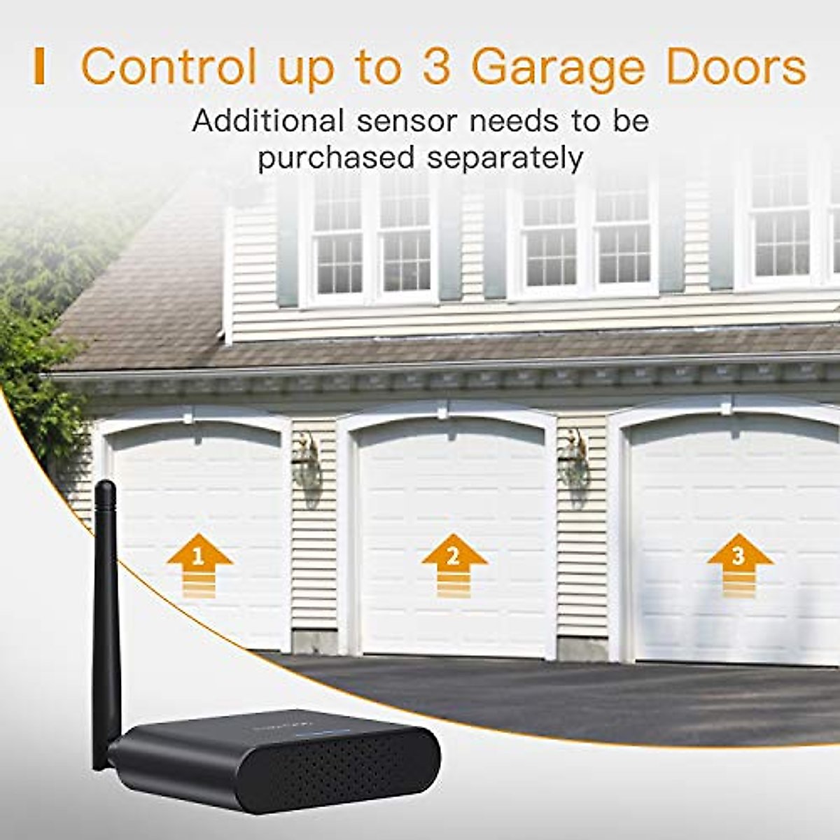Additional Safety Sensor for Refoss Smart Garage Door Opener (RSG200&MSG200&MSG200HK)