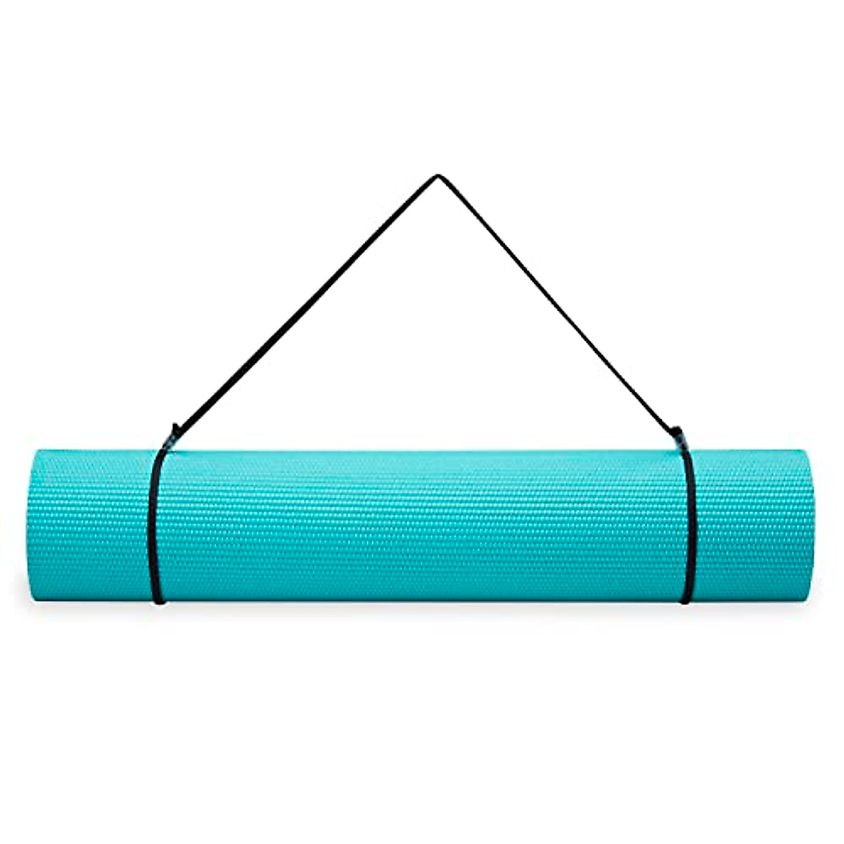 Gaiam Essentials Premium Yoga Mat with Carrier Sling, Teal, 72 InchL x 24 InchW x 1/4 Inch Thick
