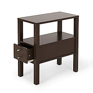 Christopher Knight Home Timber END Table, Dark Walnut