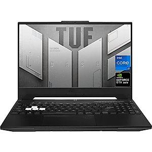 ASUS TUF Dash F15 Gaming Laptop 2023, 15.6" FHD 144Hz Display, NVIDIA GeForce RTX 3070 GPU, Intel Core i7-12650H, 16GB DDR5 RAM, 1TB SSD, Bluetooth, Wifi6, Windows 11 Home