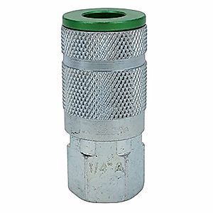 Milton - S-303AKIT ColorFit by Coupler & Plug Kit- (A-Style, Green) - 1/4" NPT, (3-Piece)