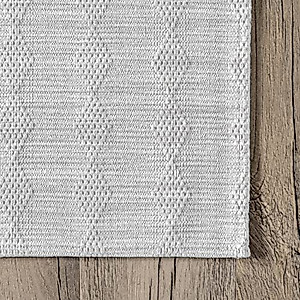 nuLOOM Kerrie Modern Triangles Machine Washable Area Rug, 4' x 6', Beige