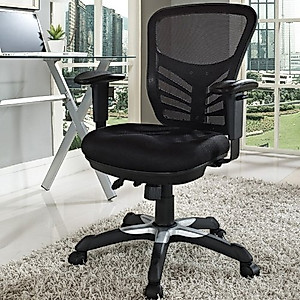 Modway EEI-757-BLK Articulate Ergonomic Mesh Office Chair in Black