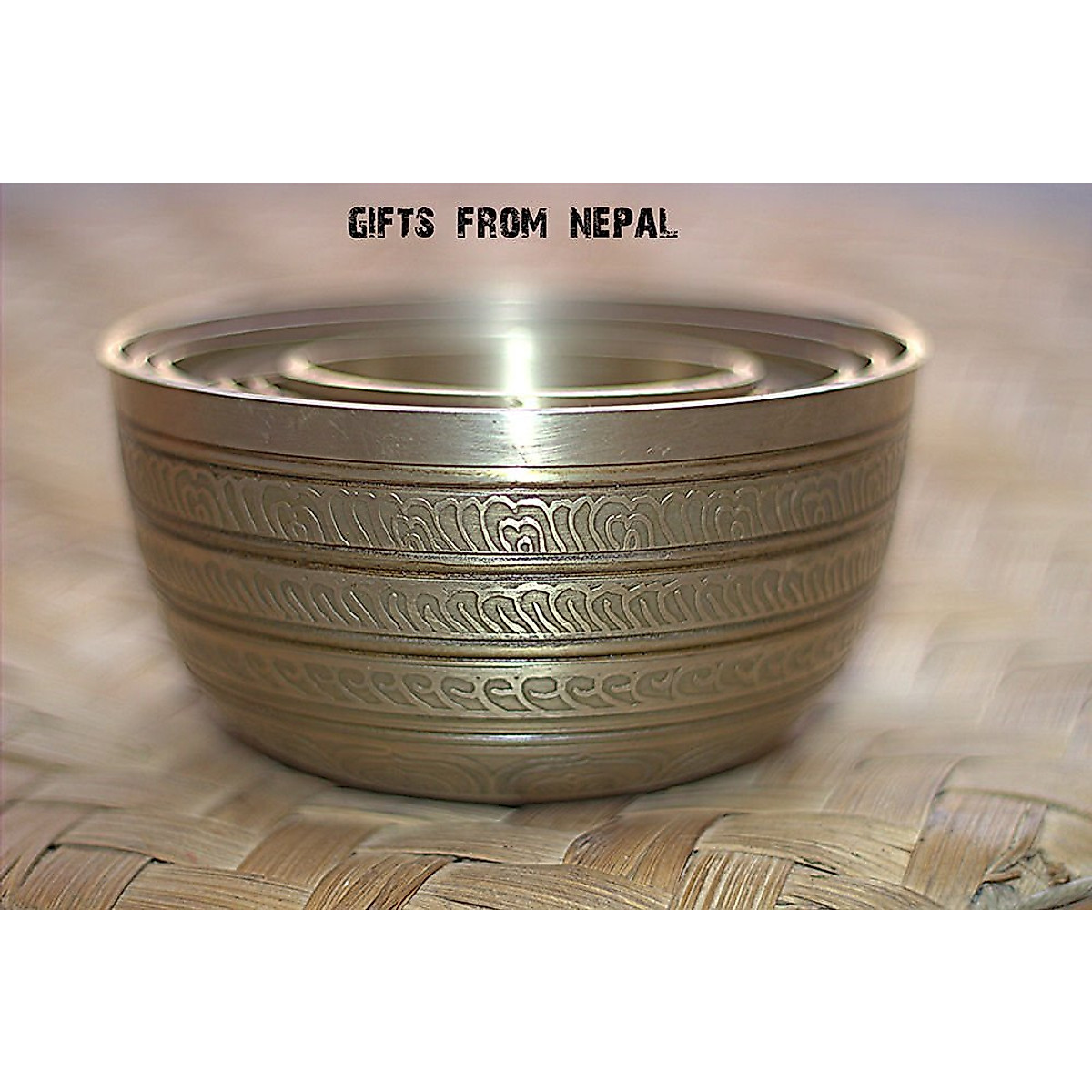 Chakra Healing Tibetan Hammered Himalayan Singing Bowl Set of 7 Meditation Bowls Hand Bowls from Nepal