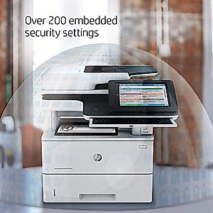 HP LaserJet Enterprise Flow MFP M527z Wireless Multifunction, Copy/Fax/Print/Scan F2A78A BGJ (Renewed)