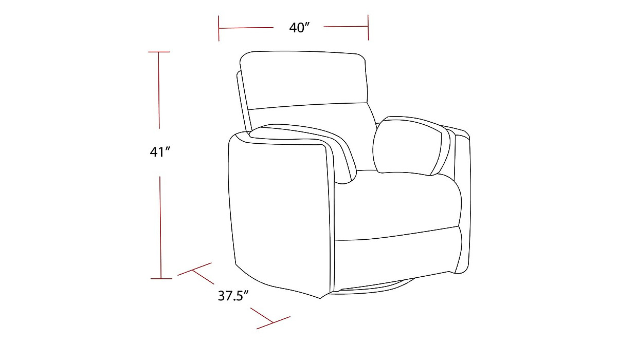 Parker Living Florence Heron Power Recliner - Swivel & Glide