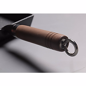 LI-GELISI Tamagoyaki Japanese Omelette Pan/Egg Pan,Rectangle Frying Pan Mini Frying Pan Iron Omelette Pan Tamagoyaki-ki Wooden Handle 9×7 inch