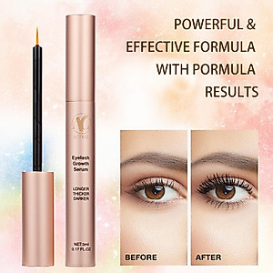 Eyelash Growth Serum, Premium Eyelash Serum, Eyebrow Lash Growth Serum, Lash Serum For Eyelash Growth And Thickness, Stronger, Healthier Lashes & Brows, Eyelash Serum To Grow Lashes 5ml