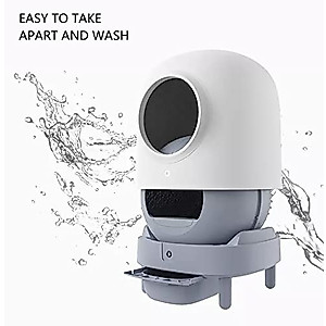 Self Cleaning Cat Litter Box, Smart Cat Toilet, No Scooping Automatic Cat Litter Box, APP Remote Control WiFi Bluetooth, Smart Home App with Voice Control, Suitable for Multiple Cat