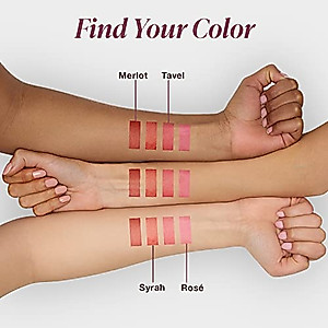 Mineral Fusion 2-in-1 Lip & Cheek Stain Rose, 0.10 fl oz, Rosey Pink hydrating, long-lasting, matte lip and cheek color