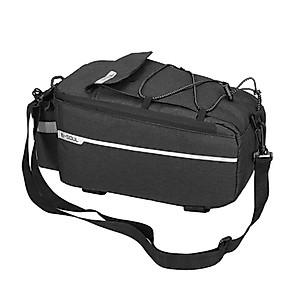 Patgoal Bike Trunk Bag Bicycle Rack Rear Carrier Bag Insulated Trunk Cooler Pack Cycling Bicycle Rear Rack Storage Luggage Pouch Reflective MTB Bike Pannier Shoulder Bag
