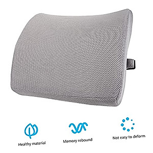 Homoyoyo Comfort Pillow 1pc Waist Pad Waist Pillow Sponge Polyurethane Seat Work Seat Pillow