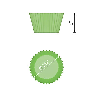 Bakerpan Silicone Mini Cupcake Holders, Mini Cupcake Liners, Pastry & Dessert Cups, 24 Pack (Multi)