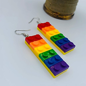 Mall of Style Pride Jewelry for Women - Rainbow Pride Earrings - Gay Earrings - Gay Rainbow Earring for Men (Pride Earrings)
