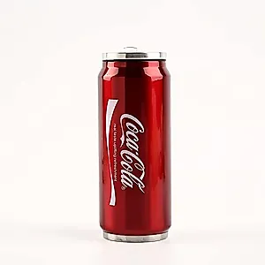 Gift Cup Creative Coke Can Sports Water Cup 304 Stainless Steel Thermos Coke Cup Portable Thermos Outdoor Water Cup Travel (Capacity : 450ML, Color : Red)