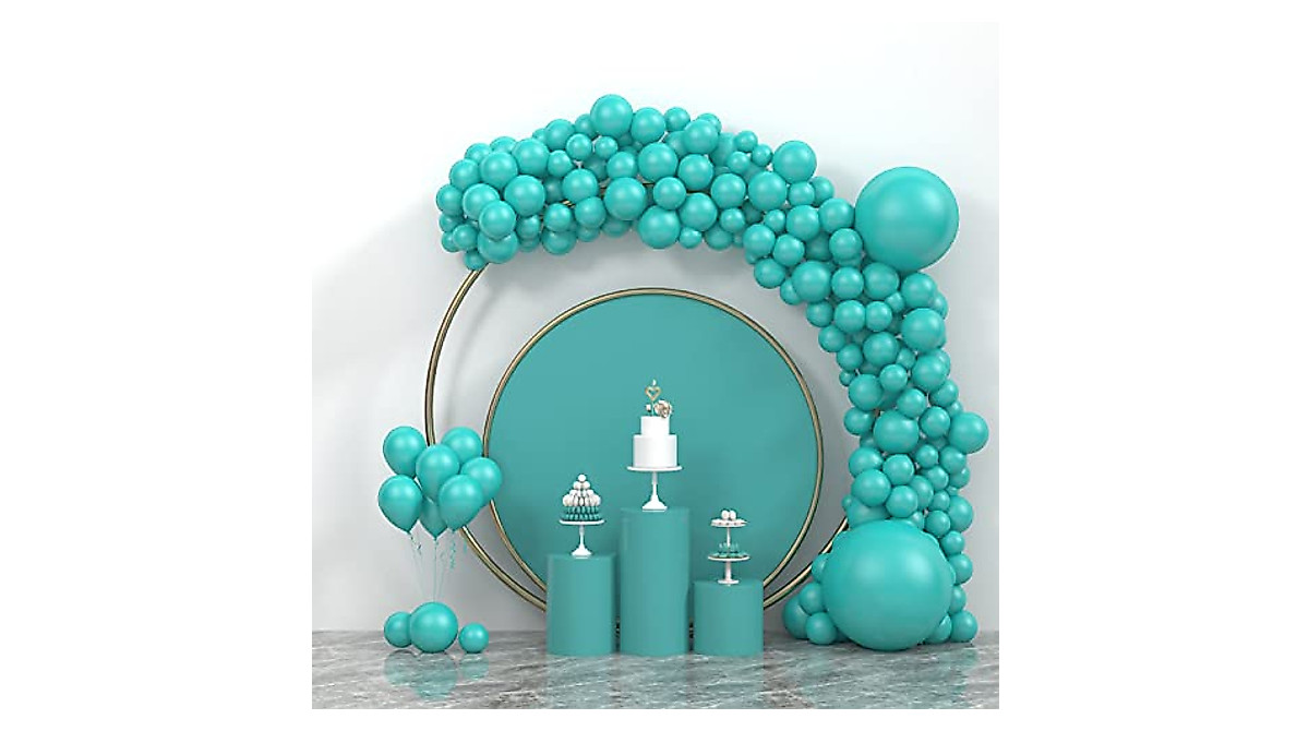 Turquoise Balloon Kit for Weddings & Parties - 105pc Assorted Set