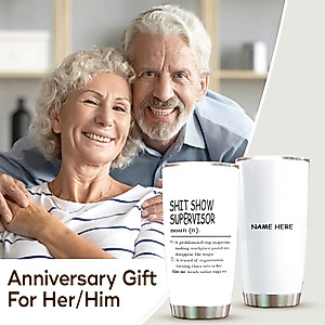 105Centuria Personalized Shot Show Supervisor Meaning Coffee Tumbler, Shotshow Supervisor Cup, Welcome To The Shotshow, Shot Show Supervior Mug, Shot Show 20oz Tumbler With Lid (White 2)