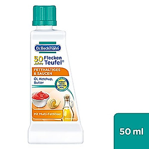 DR. BECKMANN Stain Devil: Fat, Oil & Sauces/Ketchup remover (50ml / 1.7fl oz Bottle)