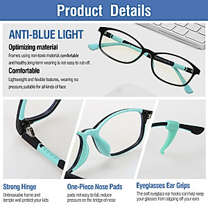DUCO Blue Light Glasses for Kids Boys Girls Blue Ray Blocking Glasses Cute Computer Gaming TV Glasses for Children K015