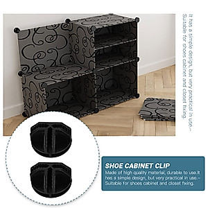 DOITOOL 40pcs Wire Cube Connectors Plastic Connector Wire Grid Cube Organizer Connector for Modular Closet Storage Organizer Wire Shelving 3. 5x2. 3cm