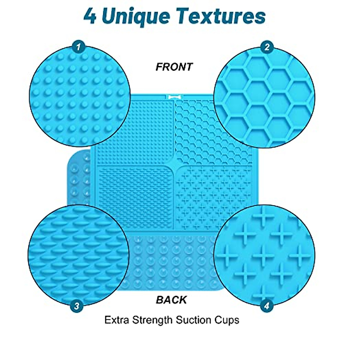 MateeyLife X Large Licking Mats for Dogs and Cats, Lick Mats with Suction Cups for Dog Anxiety Relief, Cat Peanut Butter Lick Pad for Boredom Reducer, Dog Slow Feeder for Bathing Grooming